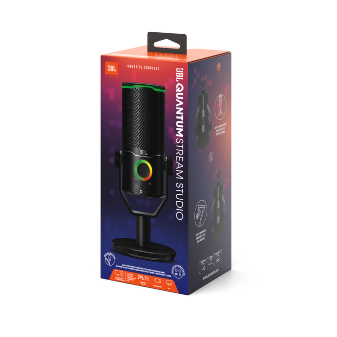 JBL Quantum Stream Studio | Hoogwaardige USB-microfoon met viervoudig patroon voor streamen ...